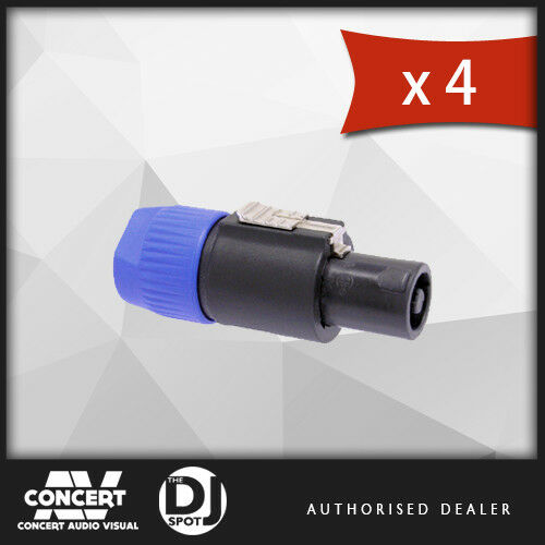 Concert Series Speakon Connector - 4 pole - Pack of 4 - Concert Audio ...
